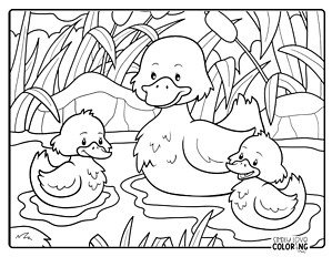 21 Duck Coloring Pages (Free PDF Printables) - Simply Love Coloring