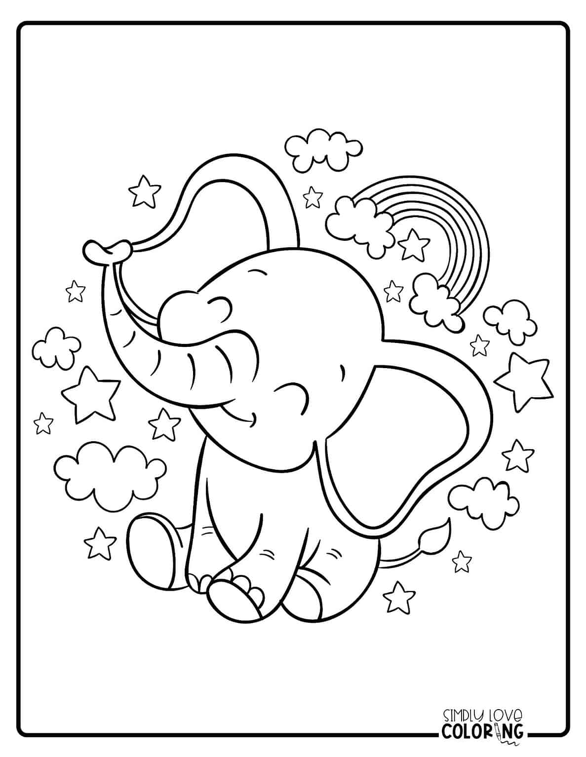 35 Elephant Coloring Pages (Free PDF Printables) - Simply Love Coloring