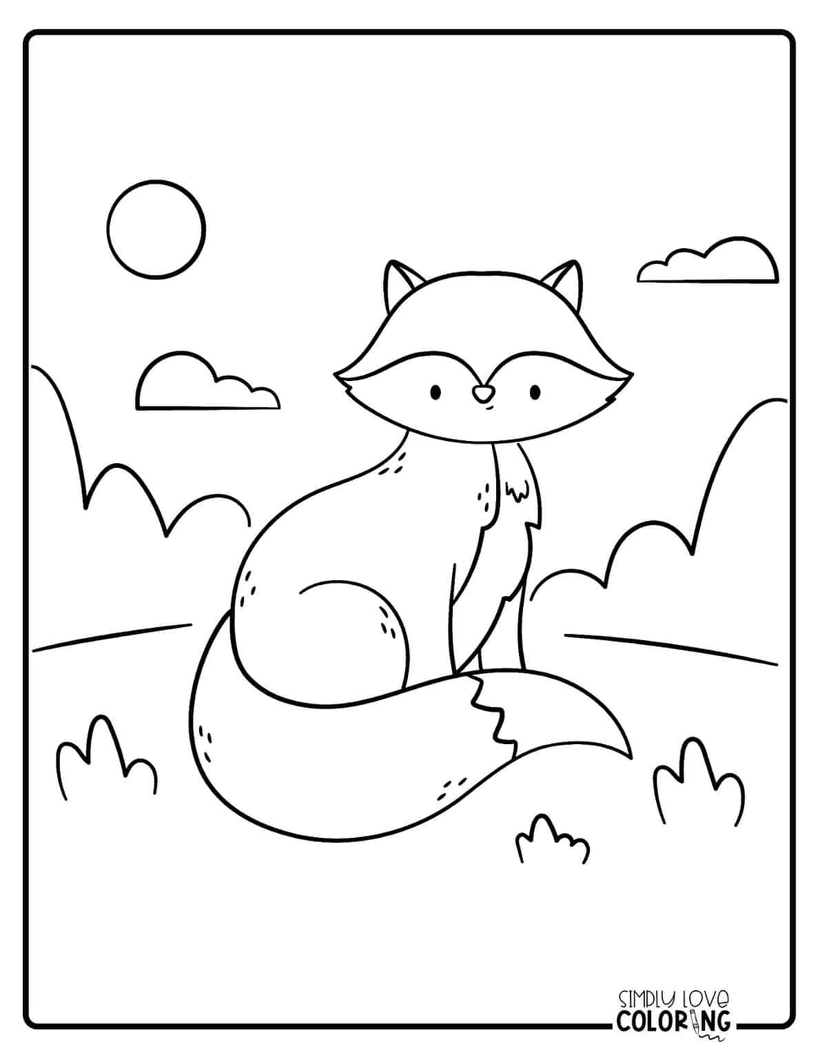 31 Cute Fox Coloring Pages (Free PDF Printables) - Simply Love Coloring