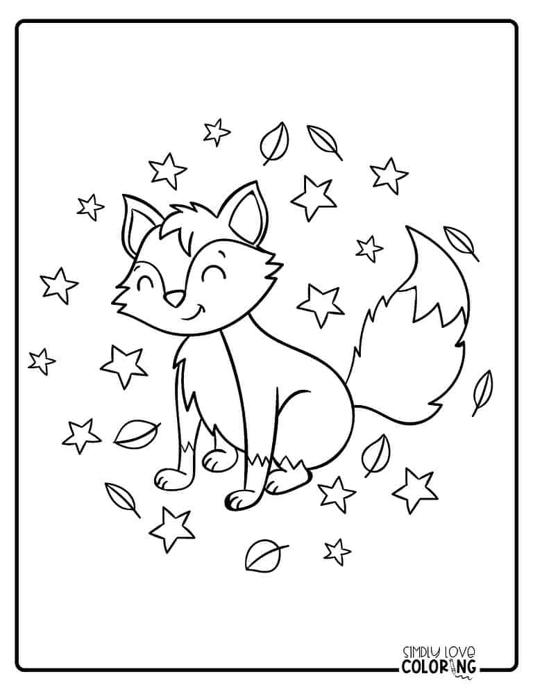 31 Cute Fox Coloring Pages (Free PDF Printables) - Simply Love Coloring