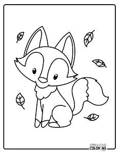 31 Cute Fox Coloring Pages (Free PDF Printables) - Simply Love Coloring
