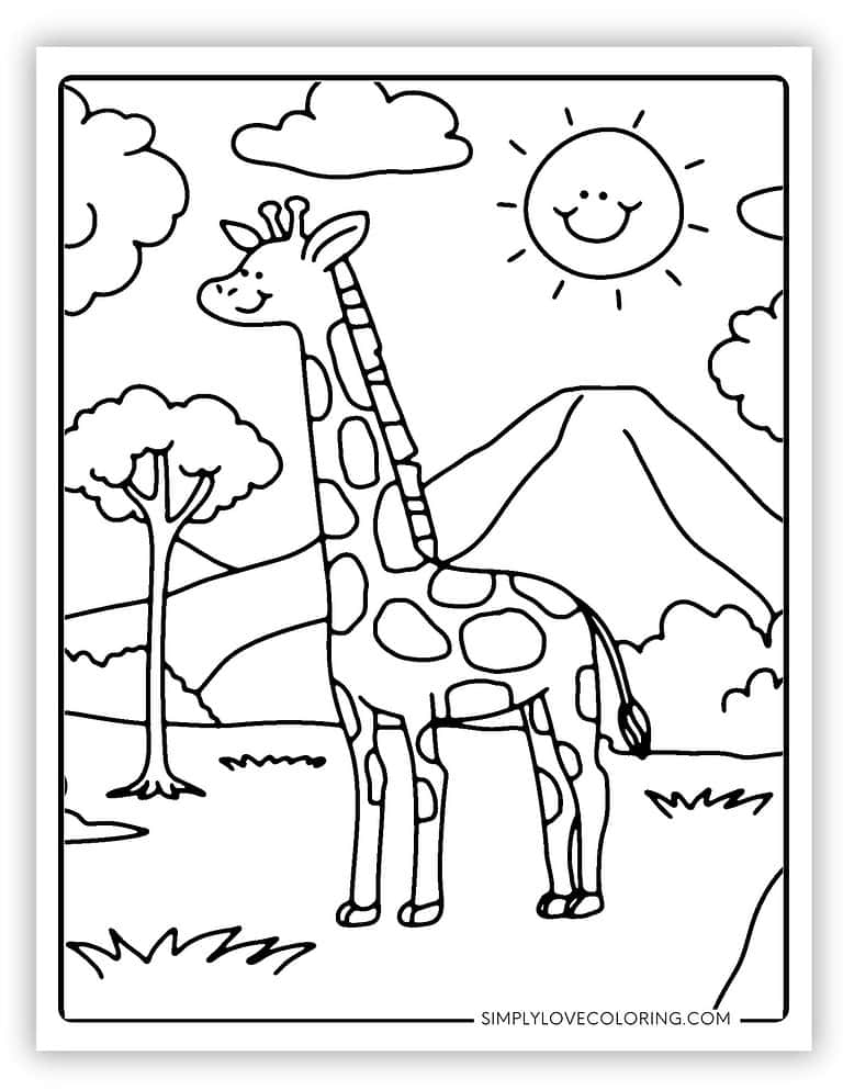 27 Giraffe Coloring Pages (Free PDF Printables) - Simply Love Coloring