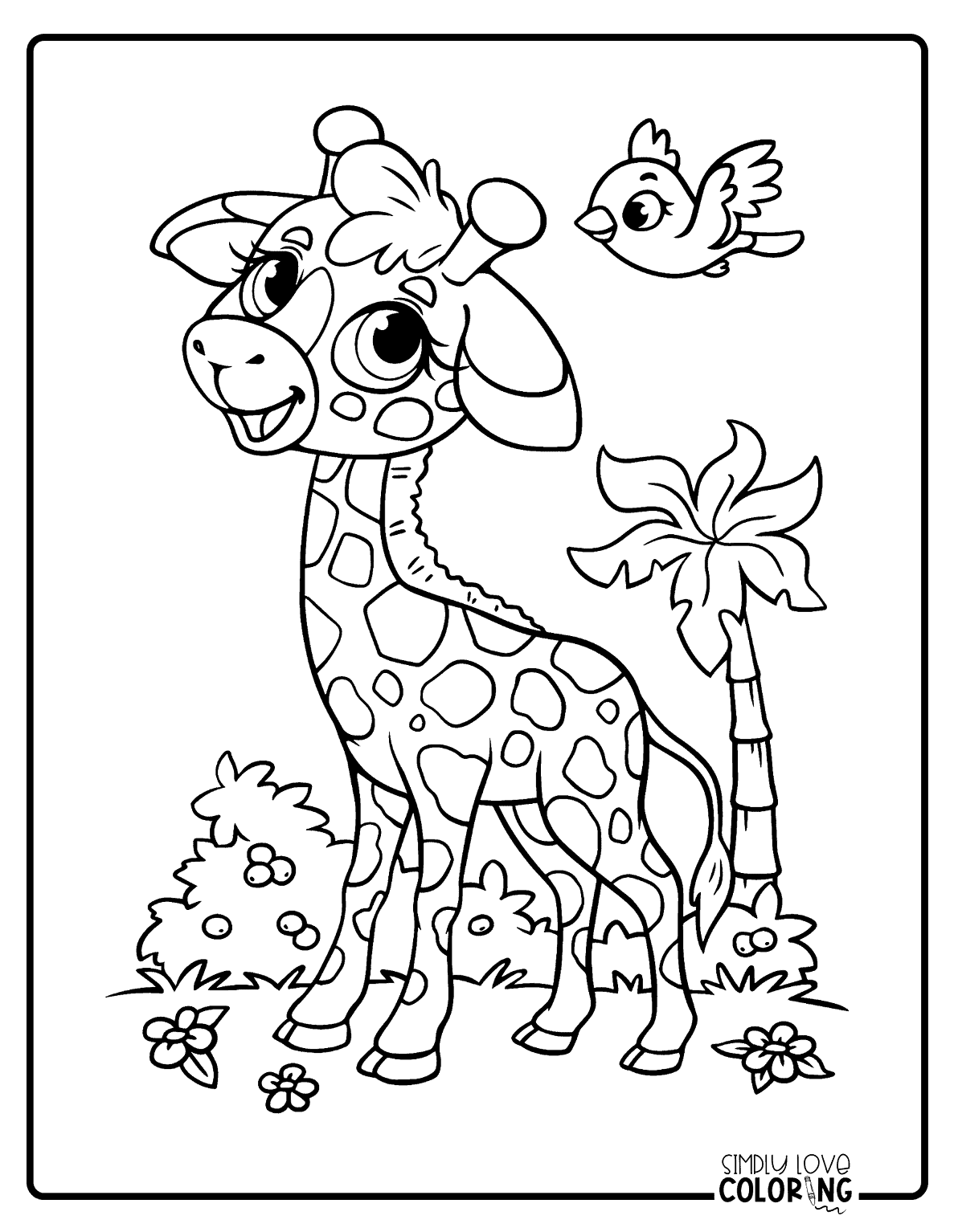 27 Giraffe Coloring Pages (Free PDF Printables) - Simply Love Coloring