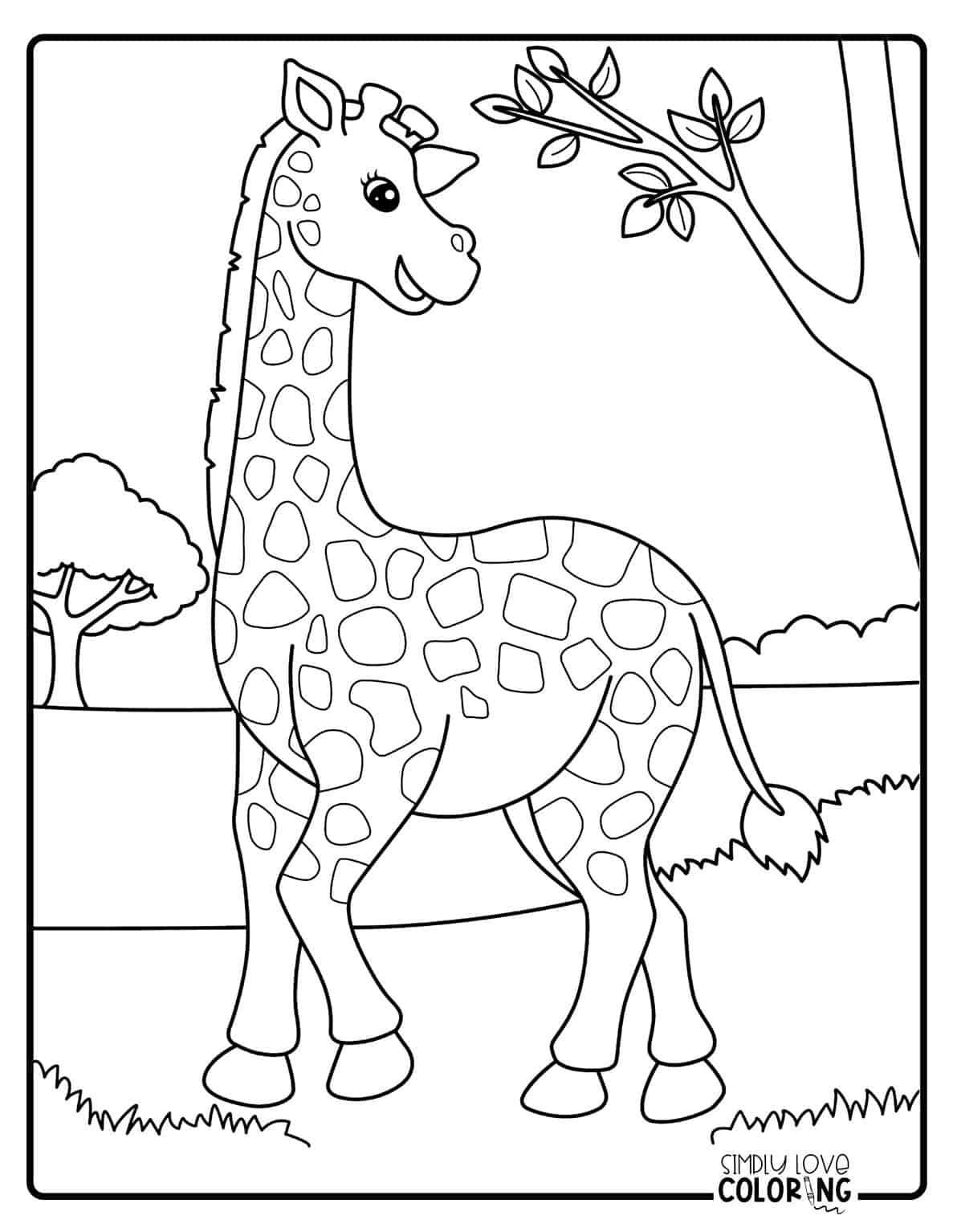 27 Giraffe Coloring Pages (Free PDF Printables) - Simply Love Coloring