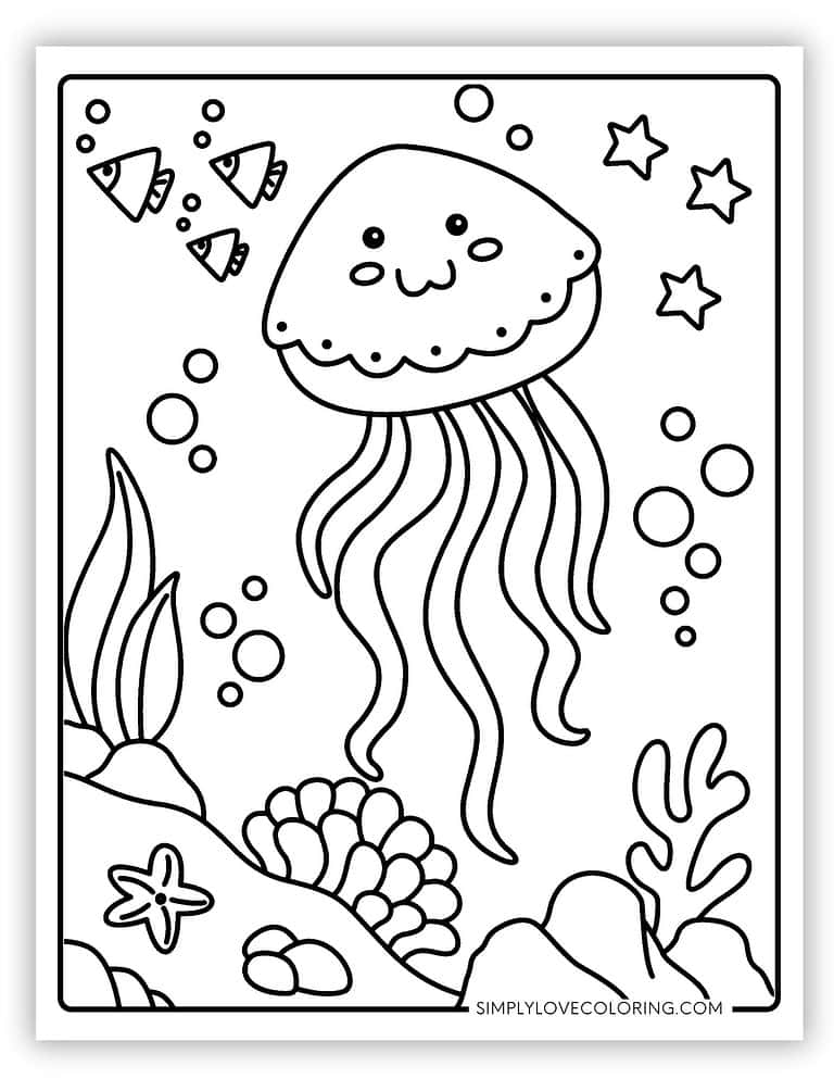 32 Jellyfish Coloring Pages (Free PDF Printables) - Simply Love Coloring