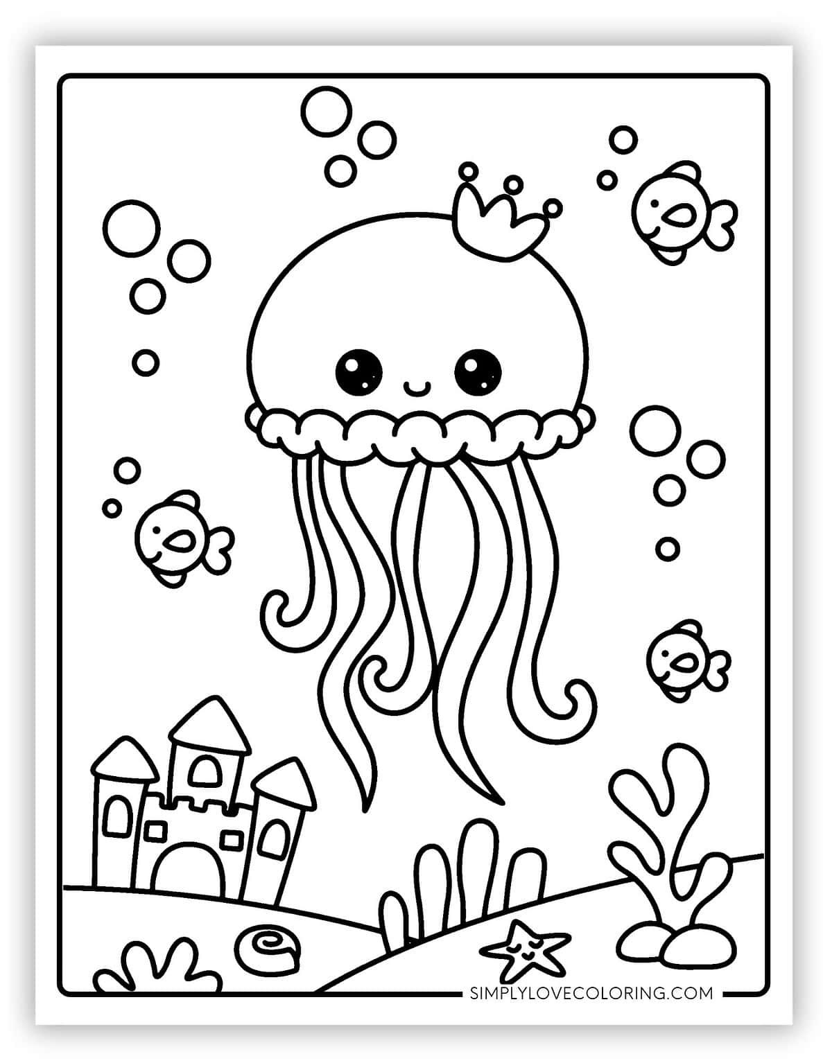 32 Jellyfish Coloring Pages (Free PDF Printables) - Simply Love Coloring