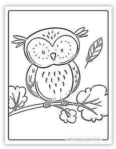 49 Owl Coloring Pages (Free PDF Printables) - Simply Love Coloring