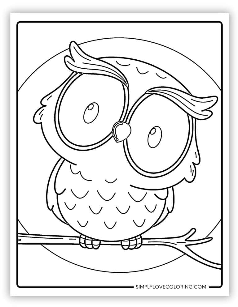 49 Owl Coloring Pages (Free PDF Printables) - Simply Love Coloring