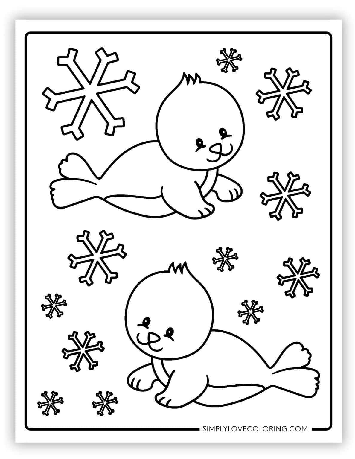 31 Seal Coloring Pages (Free PDF Printables) - Simply Love Coloring
