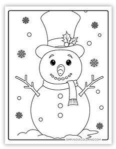 29 Winter Coloring Pages (Free PDF Printables) - Simply Love Coloring