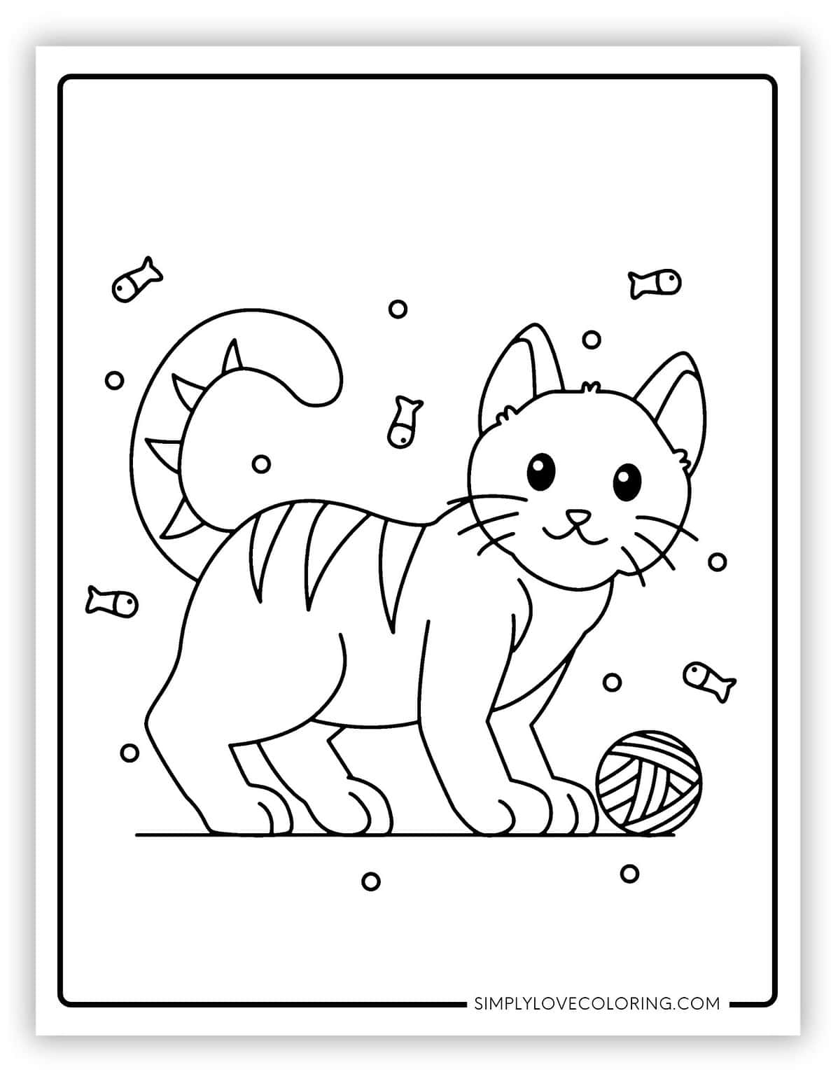 47 Cute Cat Coloring Pages (Free PDF Printables) - Simply Love Coloring
