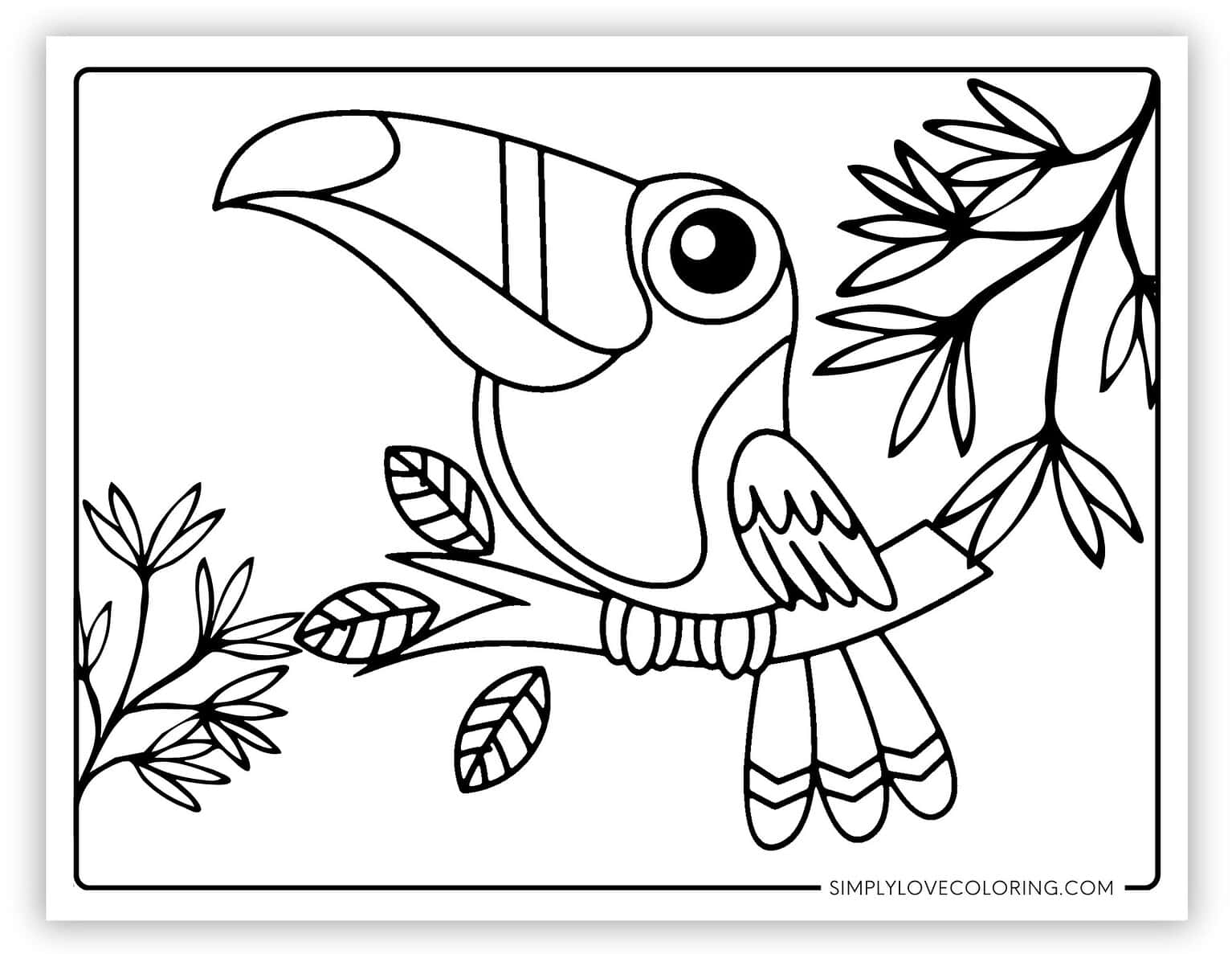 Toucan Coloring Pages (Free PDF Printables) - Simply Love Coloring