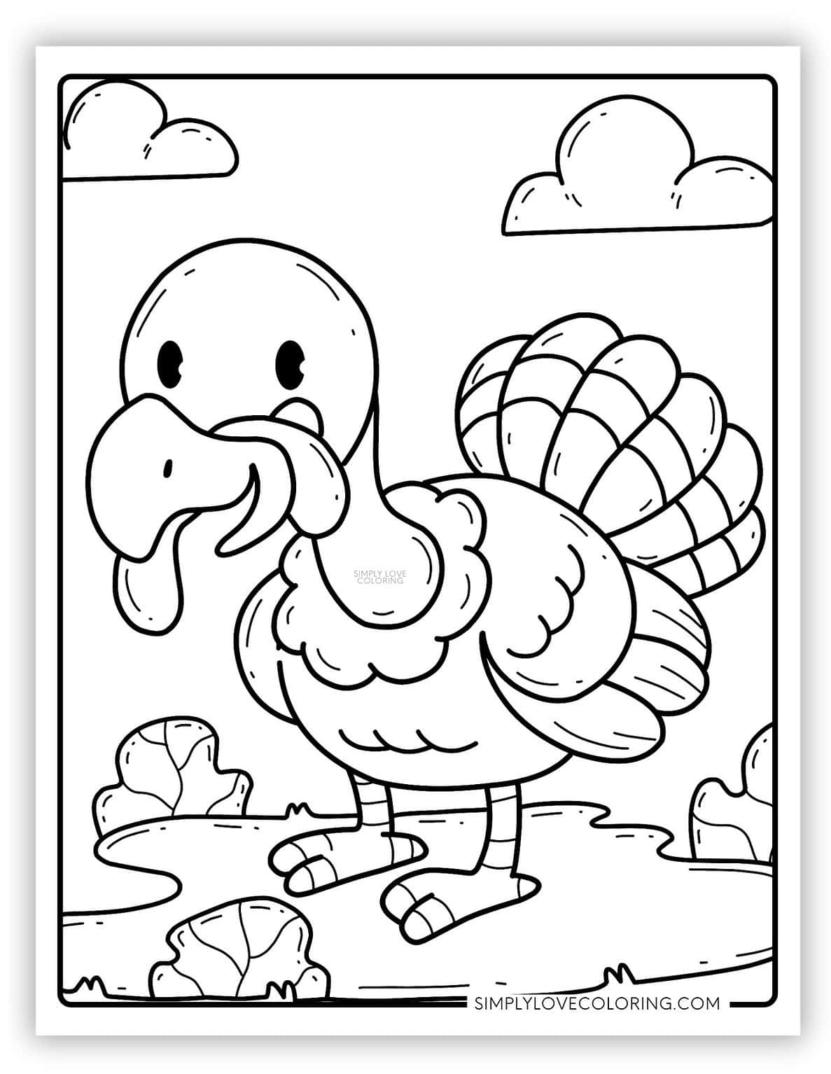 Turkey Coloring Pages (Free PDF Printables) - Simply Love Coloring