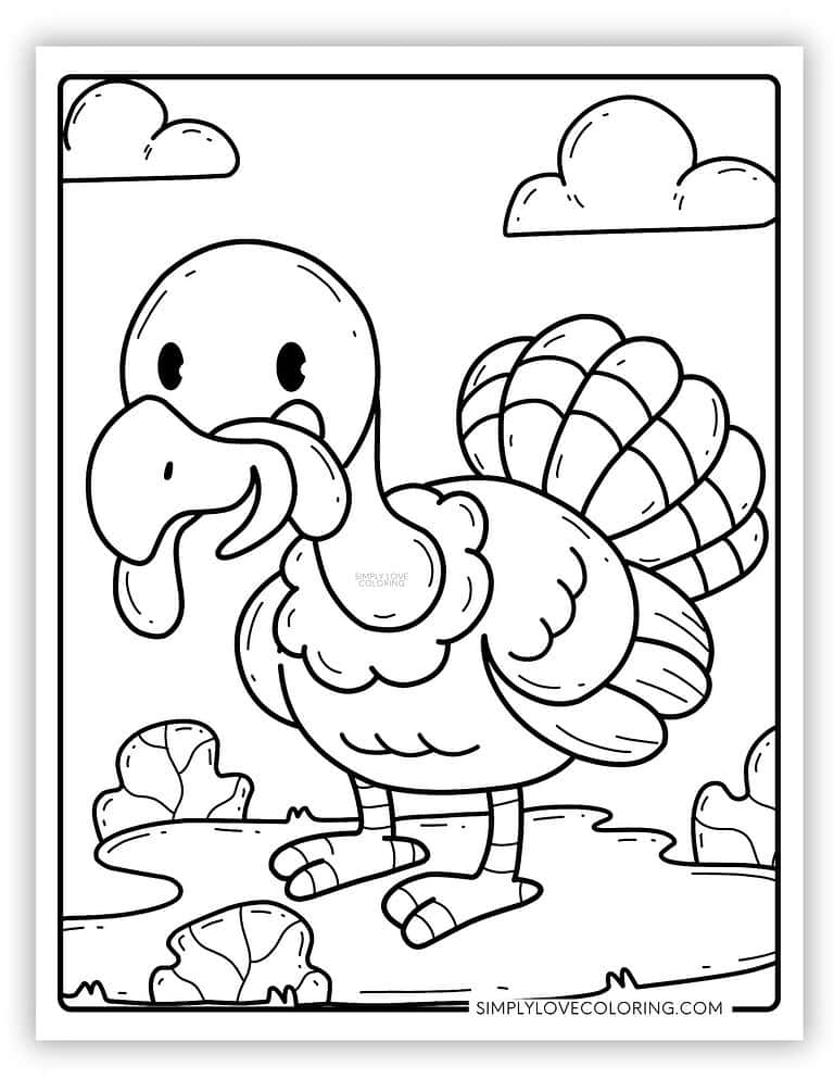 Turkey Coloring Pages (Free PDF Printables) - Simply Love Coloring