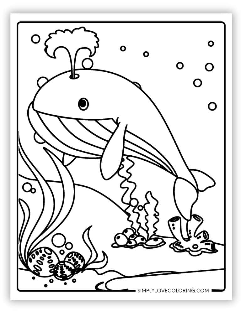 35 Whale Coloring Pages (Free PDF Printables) - Simply Love Coloring