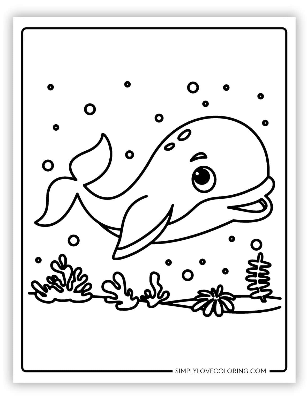 35 Whale Coloring Pages (Free PDF Printables) - Simply Love Coloring