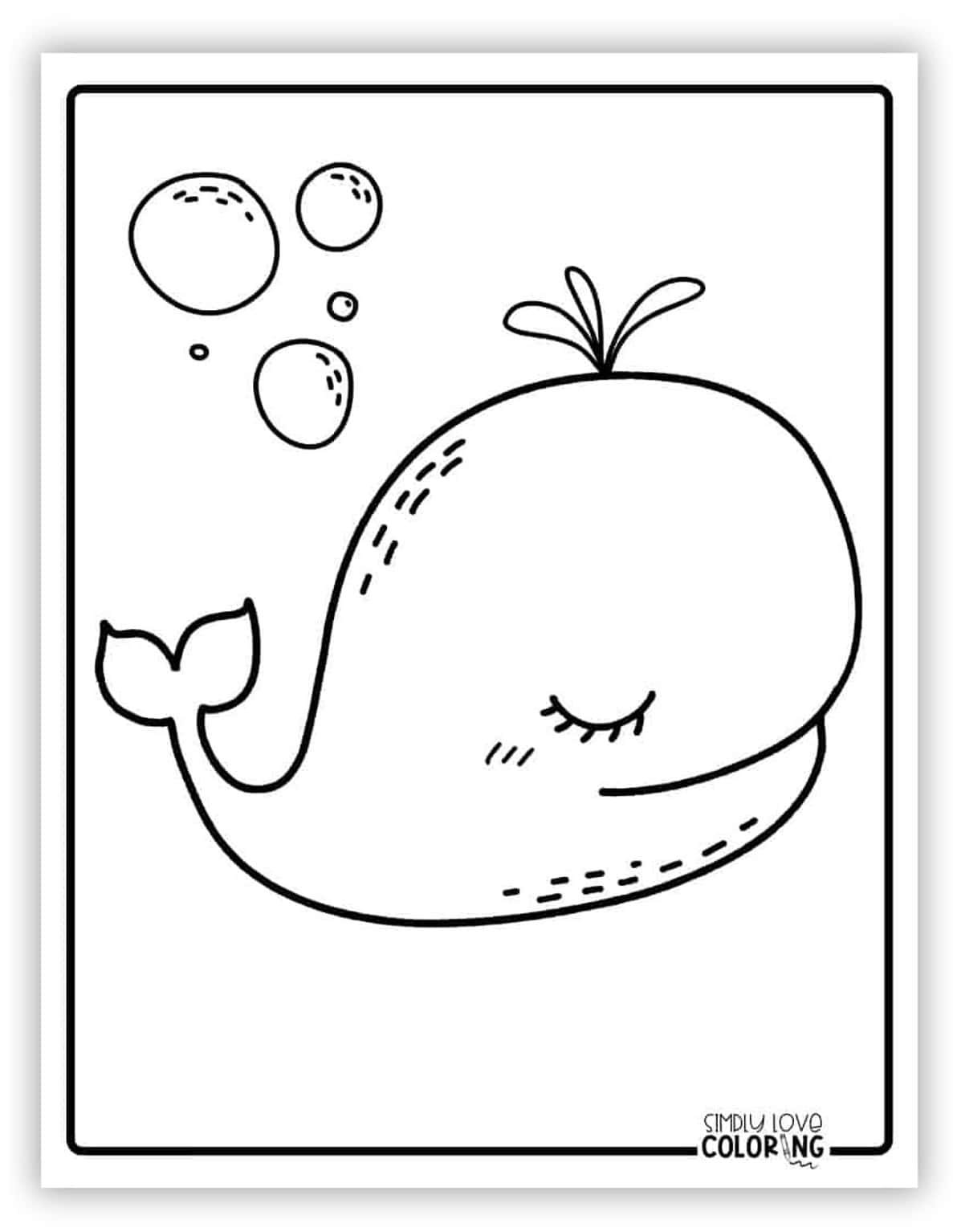 35 Whale Coloring Pages (Free PDF Printables) - Simply Love Coloring