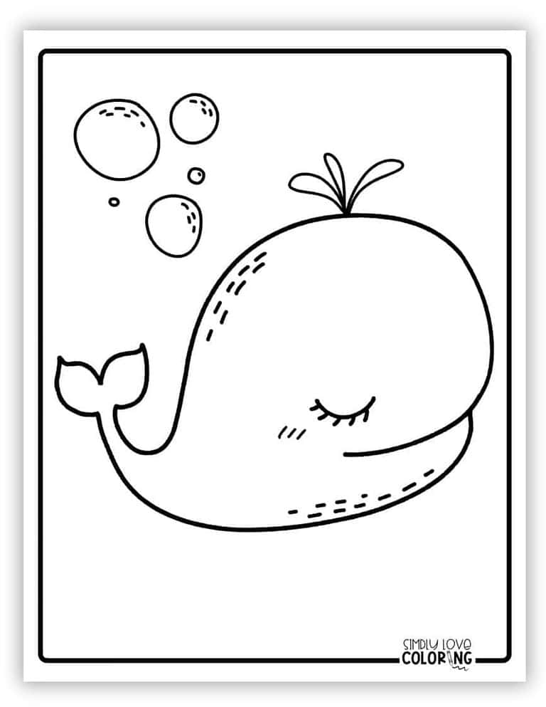 35 Whale Coloring Pages (Free PDF Printables) - Simply Love Coloring