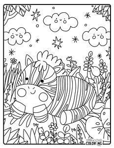 12 Cute Zebra Coloring Pages (Free PDF Printables) - Simply Love Coloring