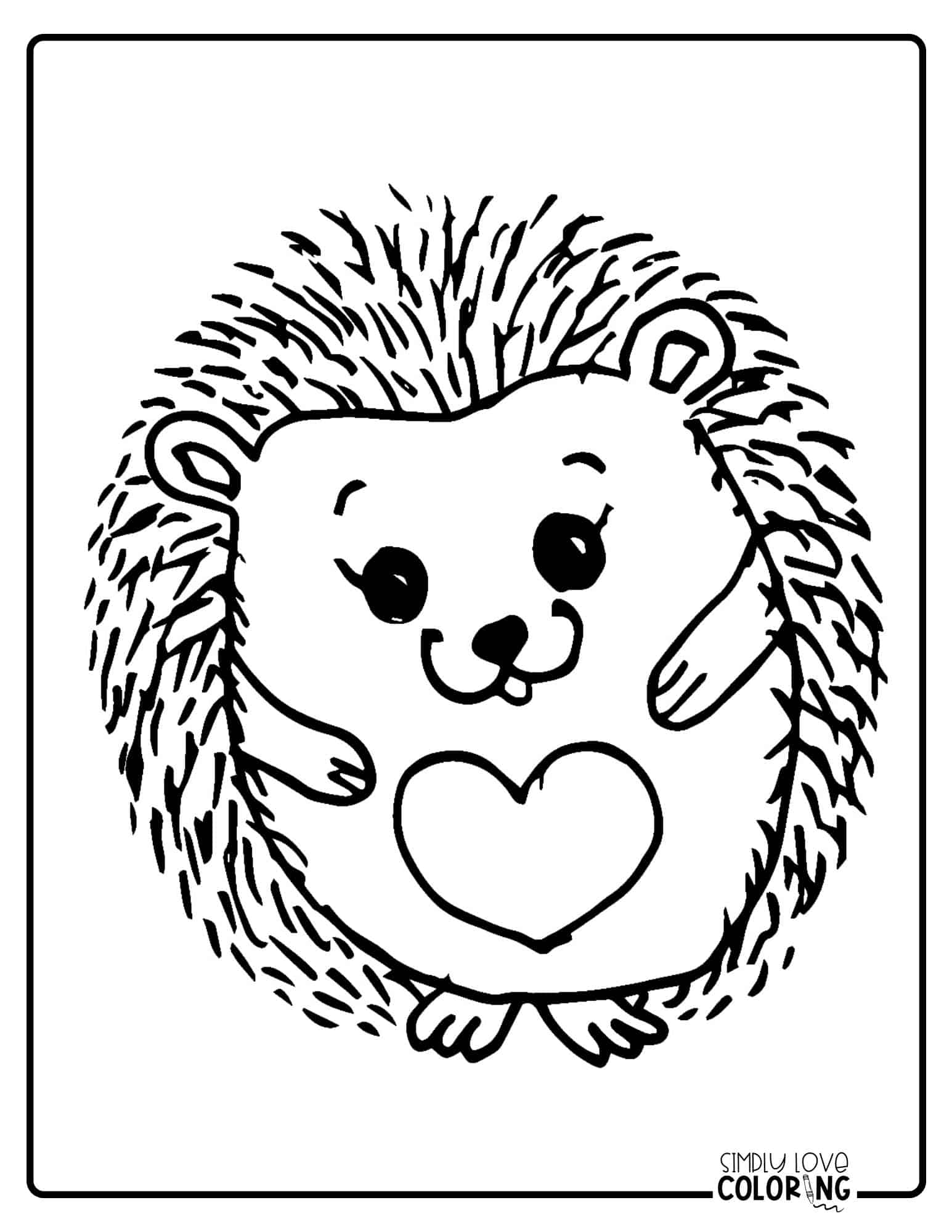 Hedgehog Coloring Pages (Free PDF Printables) - Simply Love Coloring