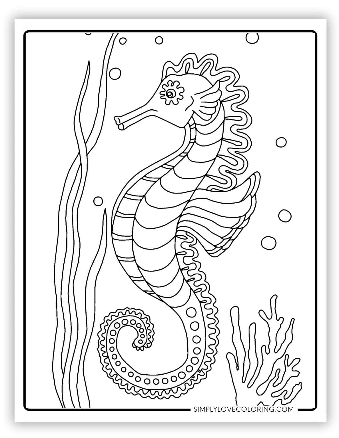 45 Sea Life Coloring Pages (Free PDF Printables) - Simply Love Coloring