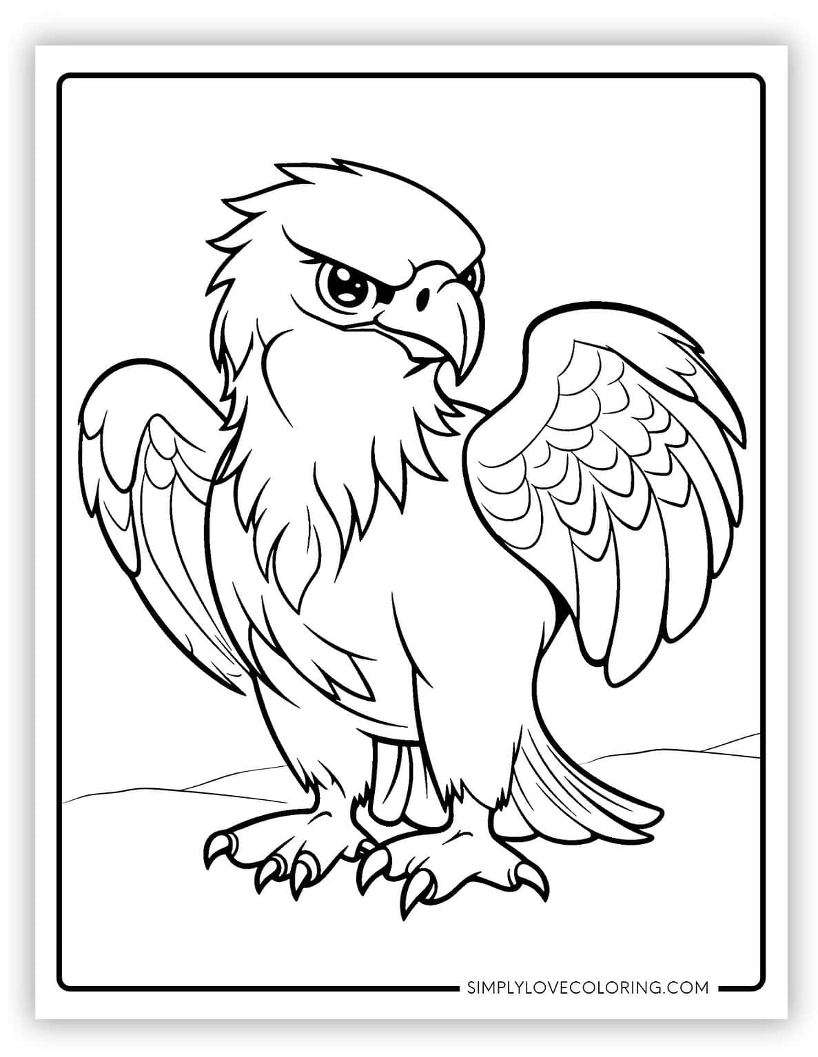 Eagle Coloring Pages (Free PDF Printables) - Simply Love Coloring