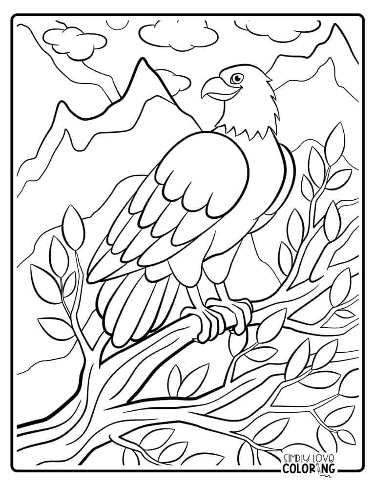 Eagle Coloring Pages (Free PDF Printables) - Simply Love Coloring