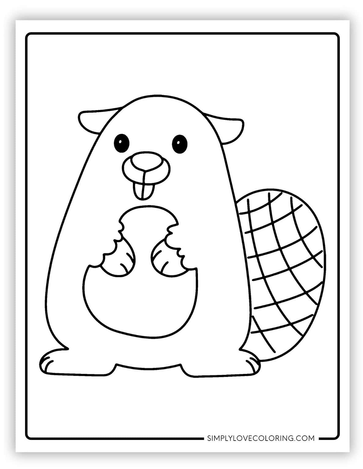 32 Beaver Coloring Pages (Free PDF Printables) - Simply Love Coloring