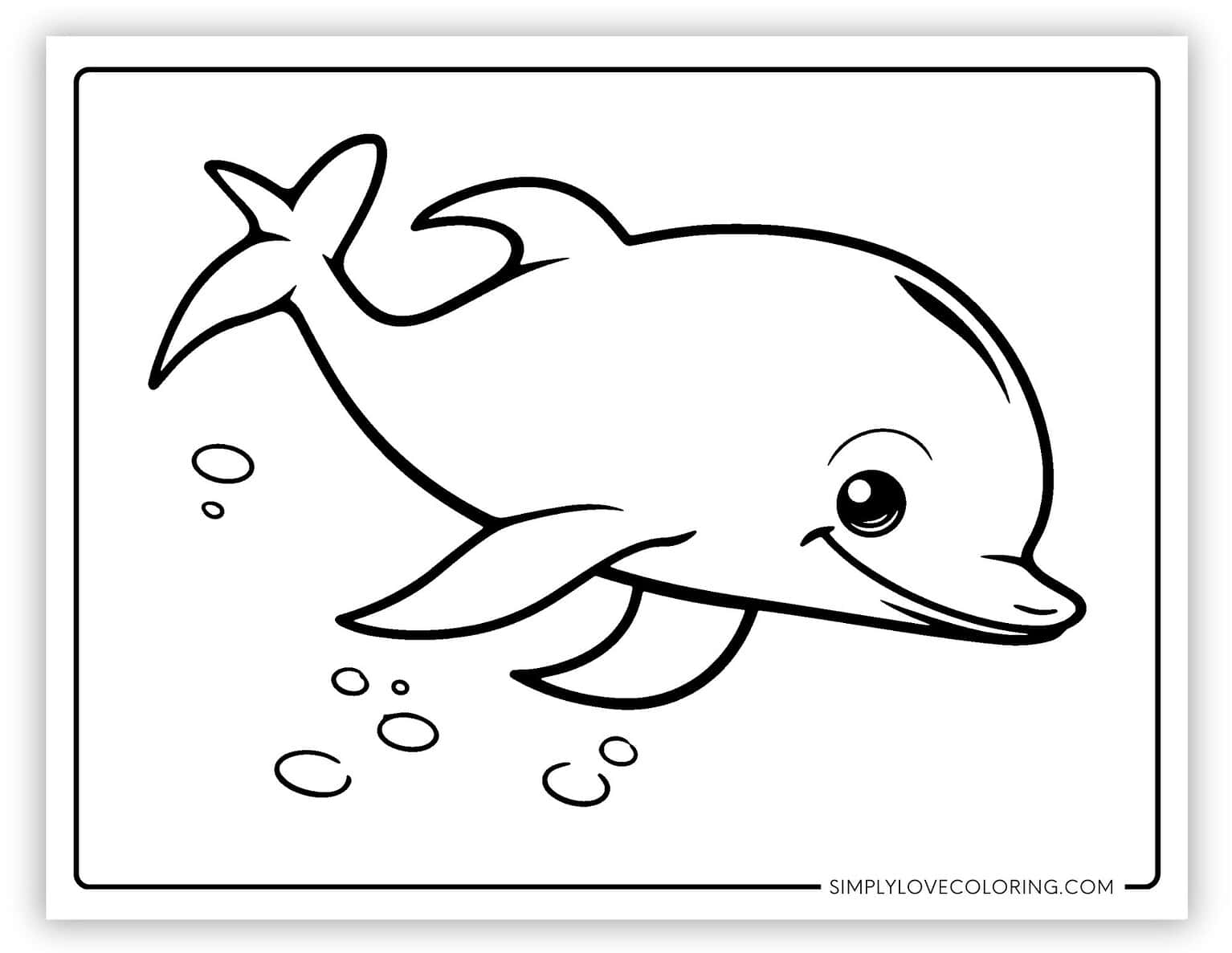 46 Dolphin Coloring Pages (Free PDF Printables) - Simply Love Coloring