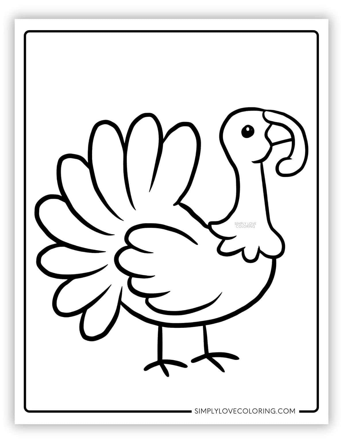 Turkey Coloring Pages (Free PDF Printables) - Simply Love Coloring