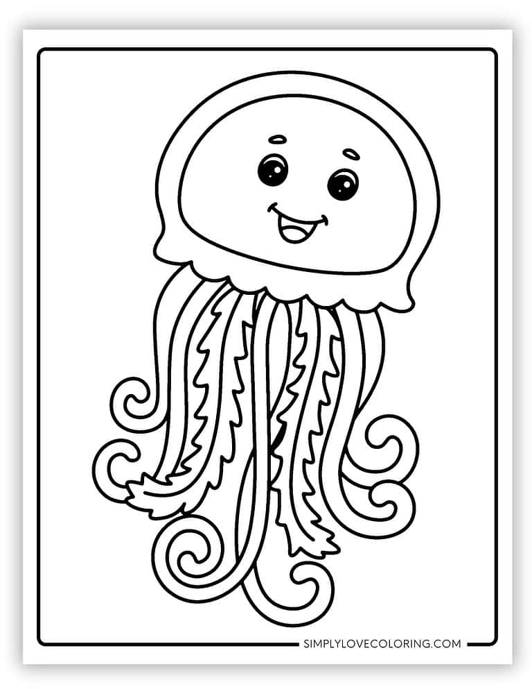 32 Jellyfish Coloring Pages (Free PDF Printables) - Simply Love Coloring