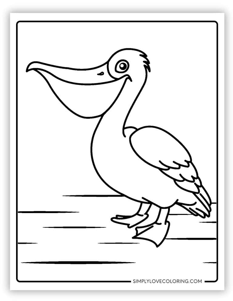 Pelican Coloring Pages (Free PDF Printables) - Simply Love Coloring