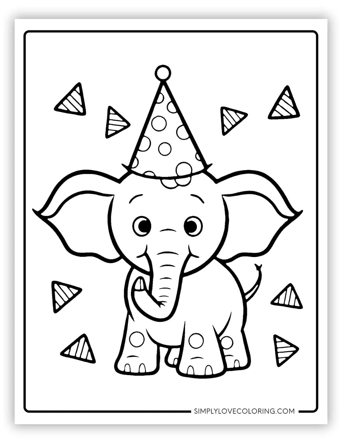 35 Elephant Coloring Pages (Free PDF Printables) - Simply Love Coloring