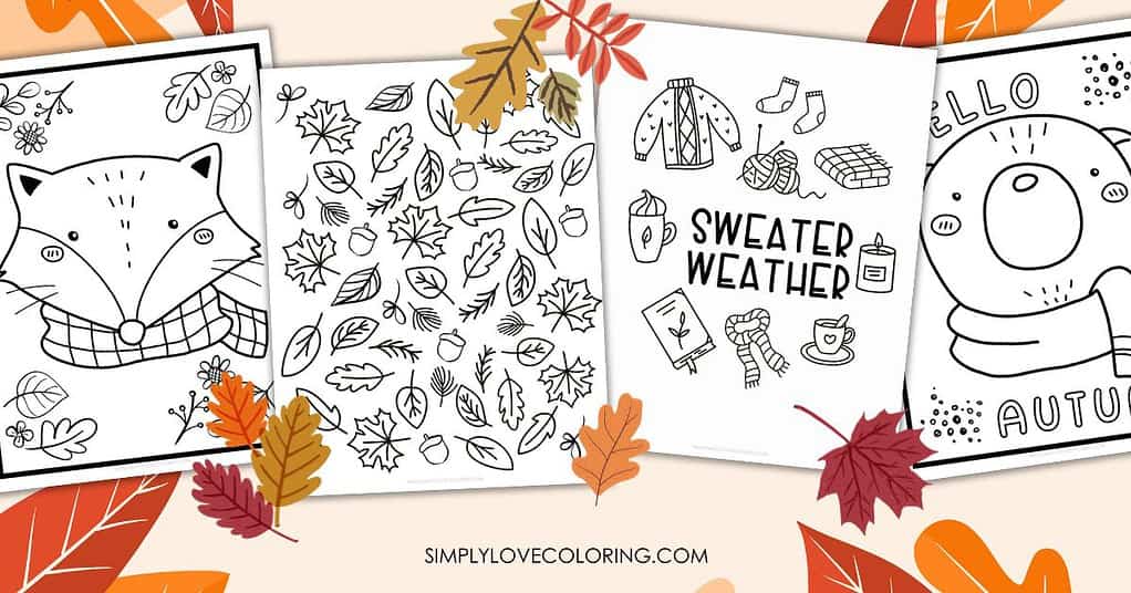 36 Fall Coloring Pages (Free PDF Printables) - Simply Love Coloring