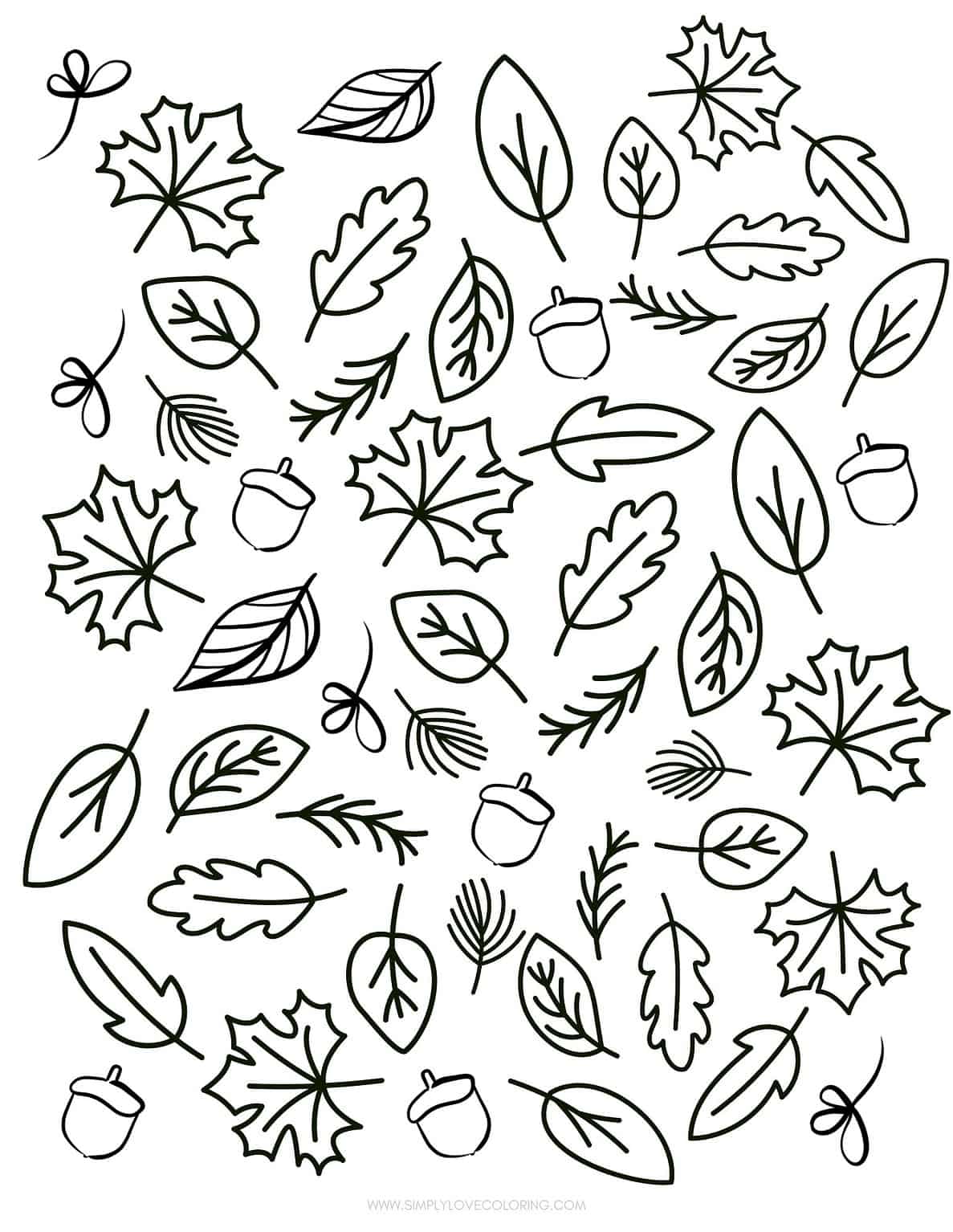 36 Fall Coloring Pages (Free PDF Printables) - Simply Love Coloring