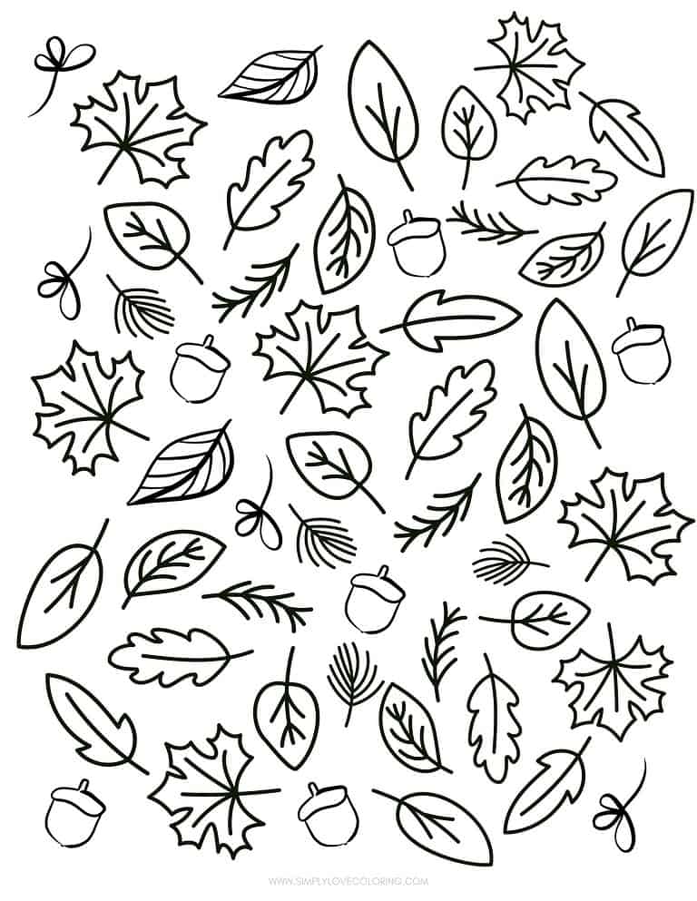 36 Fall Coloring Pages (Free PDF Printables) - Simply Love Coloring