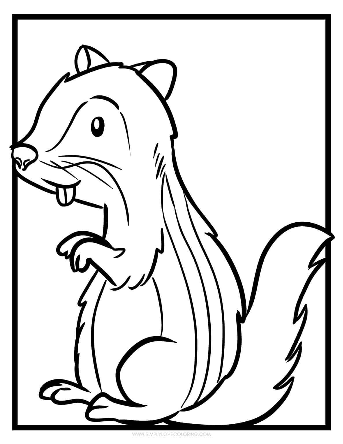 15 Cute Squirrel Coloring Pages (Free PDF Printables) - Simply Love ...
