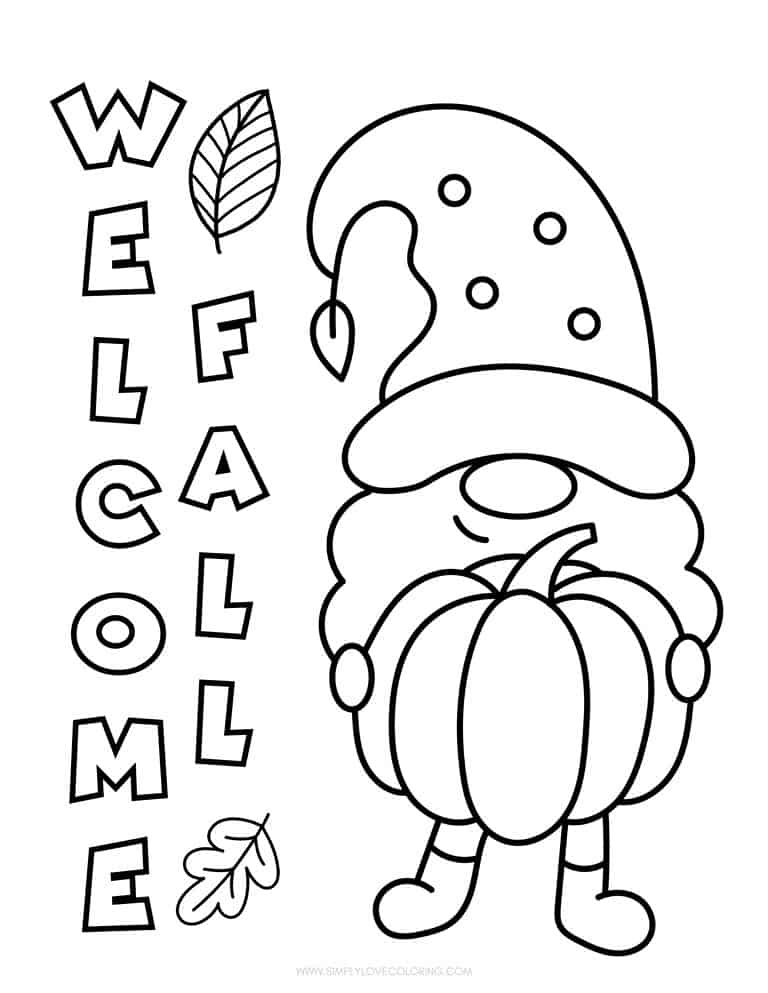 36 Fall Coloring Pages (Free PDF Printables) - Simply Love Coloring