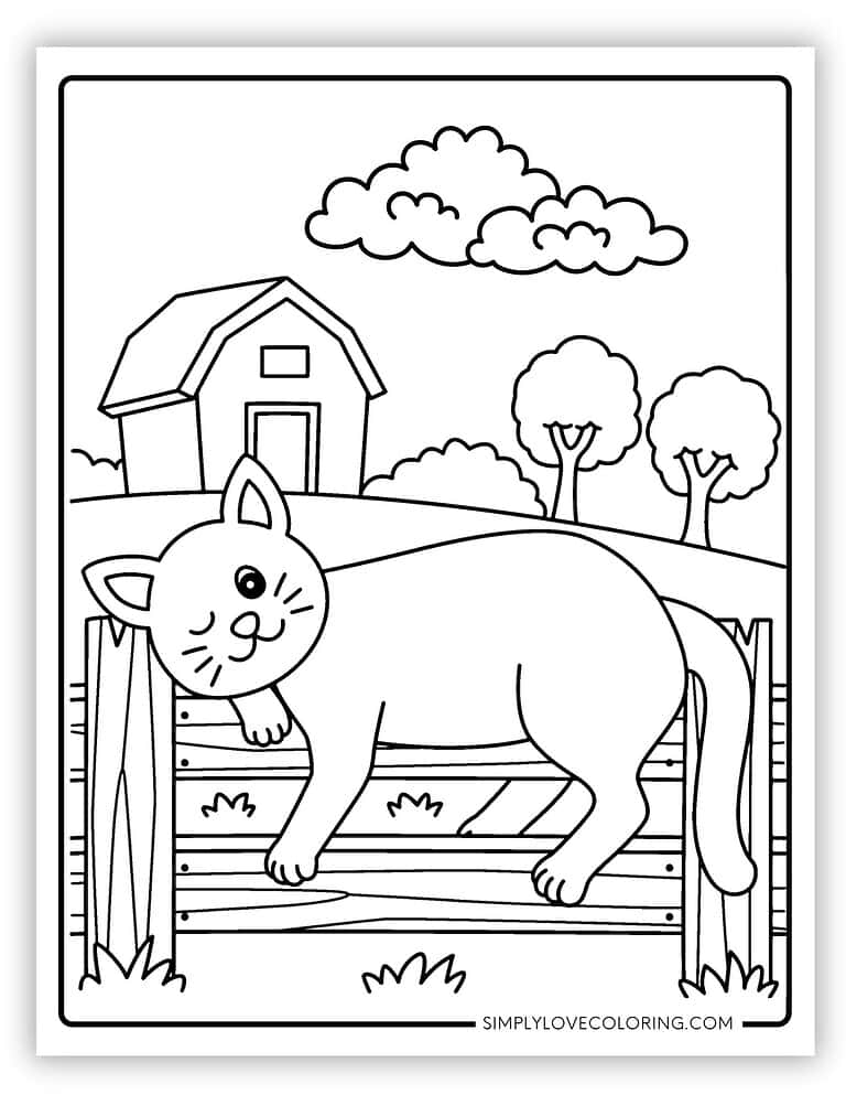 47 Cute Cat Coloring Pages (Free PDF Printables) - Simply Love Coloring