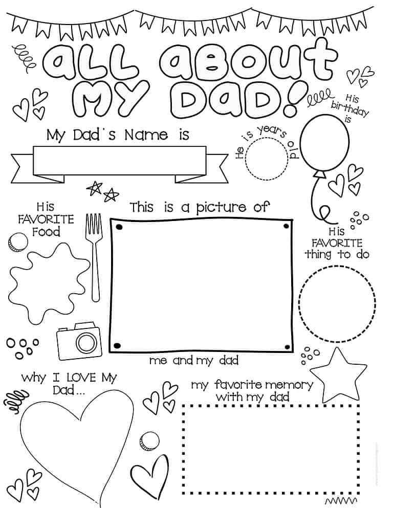 45 Father's Day Coloring Pages (Free PDF Printables) - Simply Love Coloring