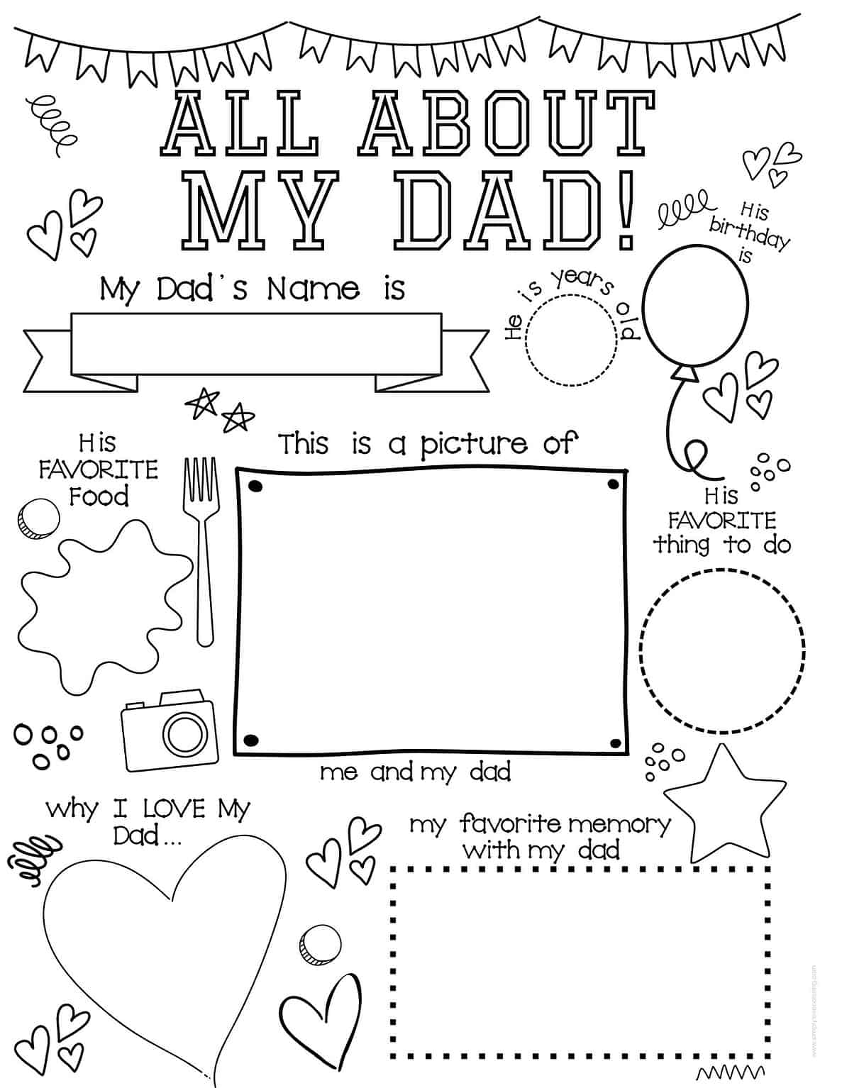 45 Father's Day Coloring Pages (Free PDF Printables) - Simply Love Coloring