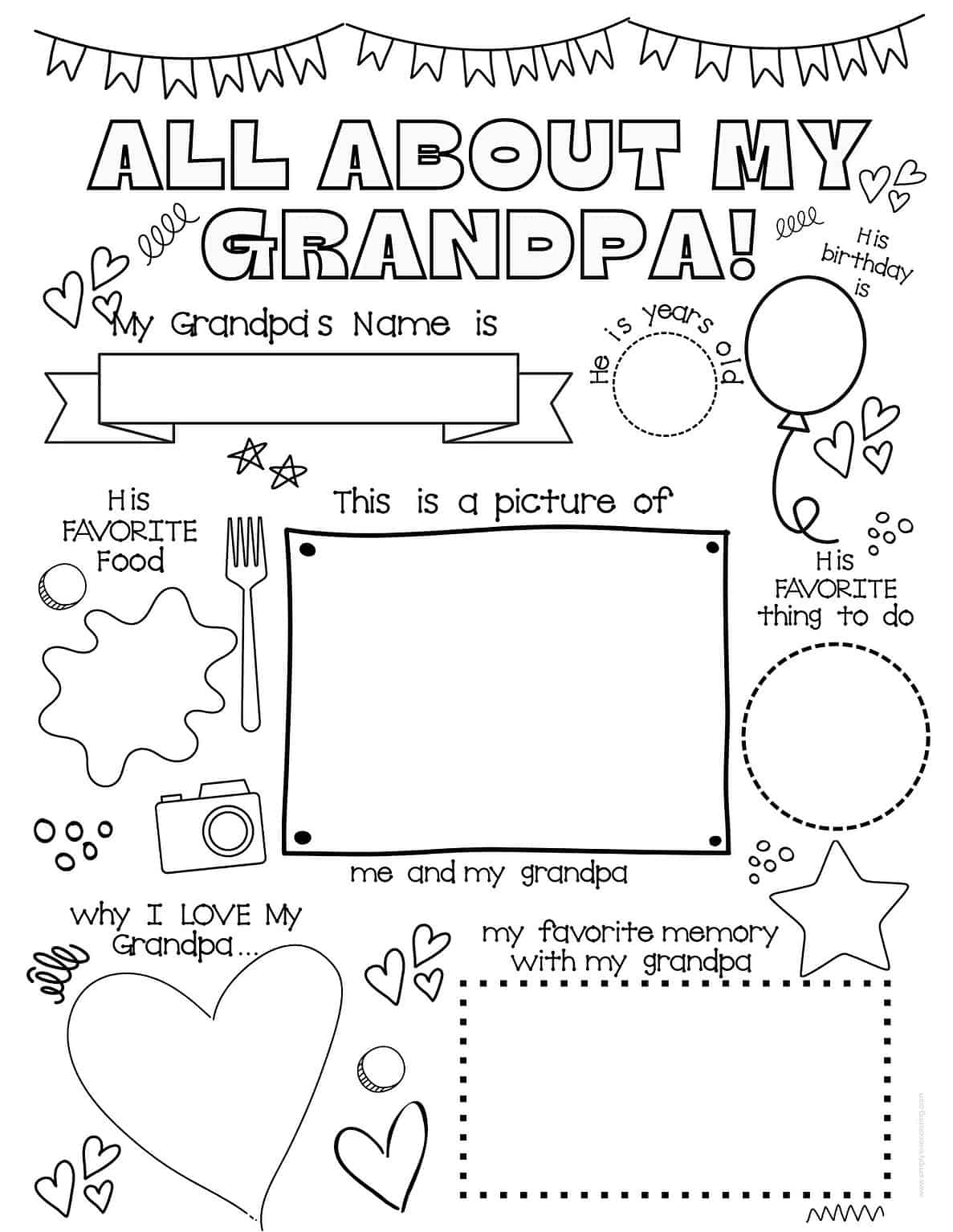 Free Father's Day Coloring Pages - Simply Love Coloring