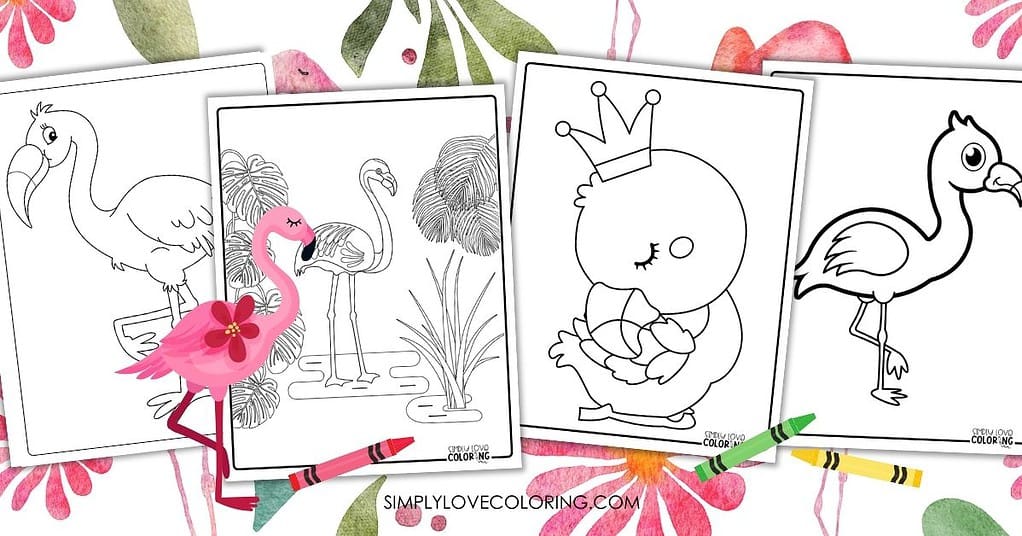 Flamingo Coloring Pages (Free PDF Printables) - Simply Love Coloring
