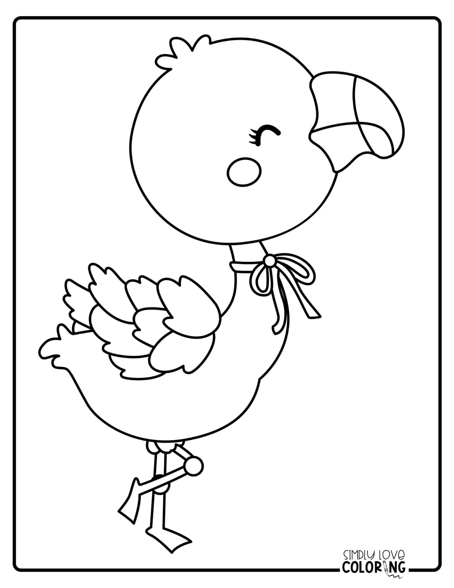 Flamingo Coloring Pages (Free PDF Printables) - Simply Love Coloring