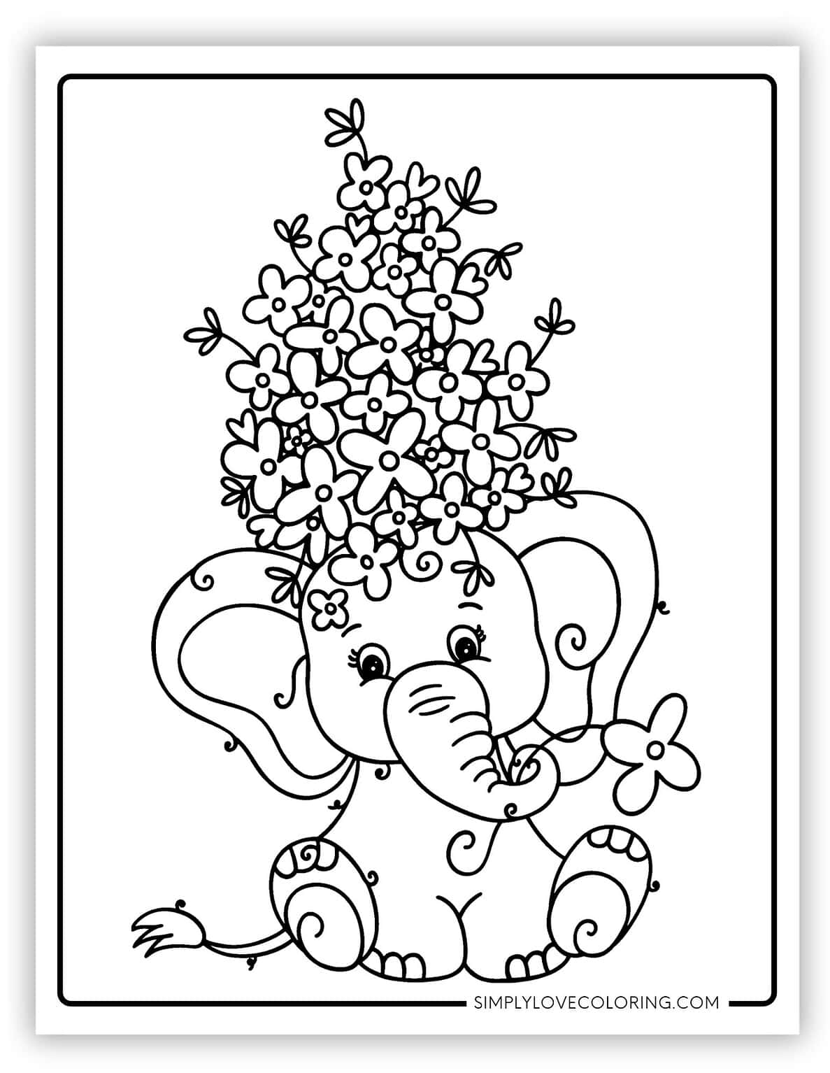 35 Elephant Coloring Pages (Free PDF Printables) - Simply Love Coloring