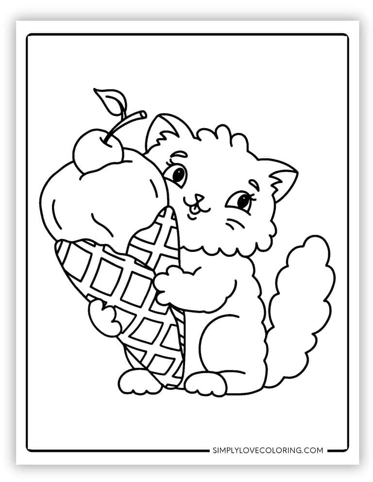 47 Cute Cat Coloring Pages (Free PDF Printables) - Simply Love Coloring