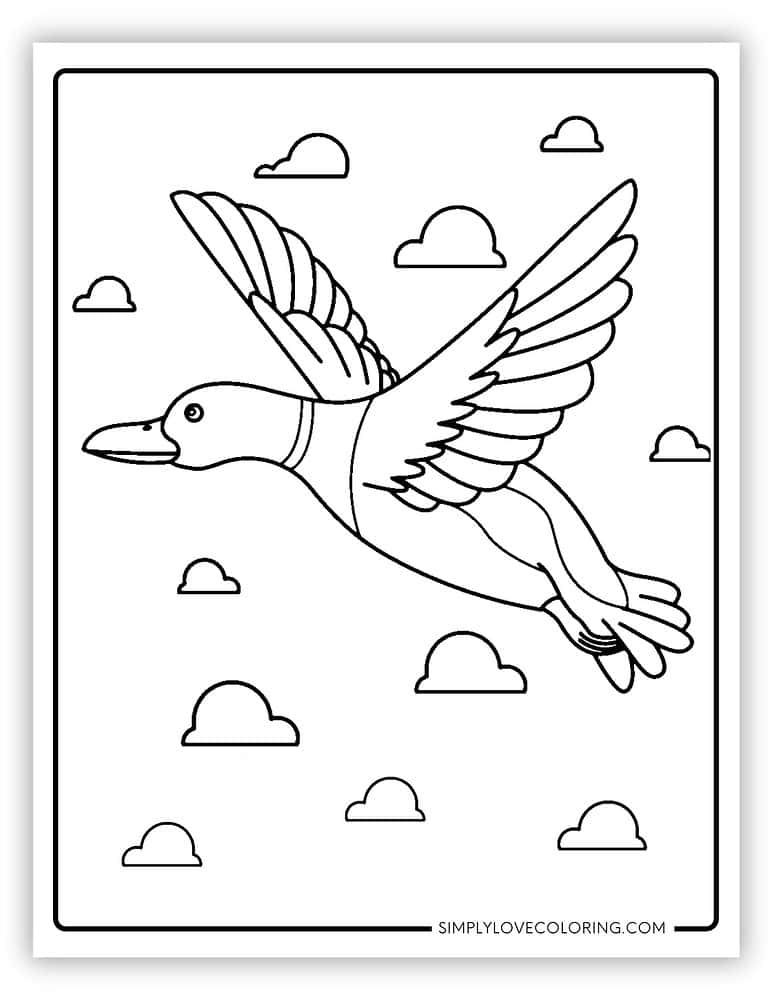21 Duck Coloring Pages (Free PDF Printables) - Simply Love Coloring