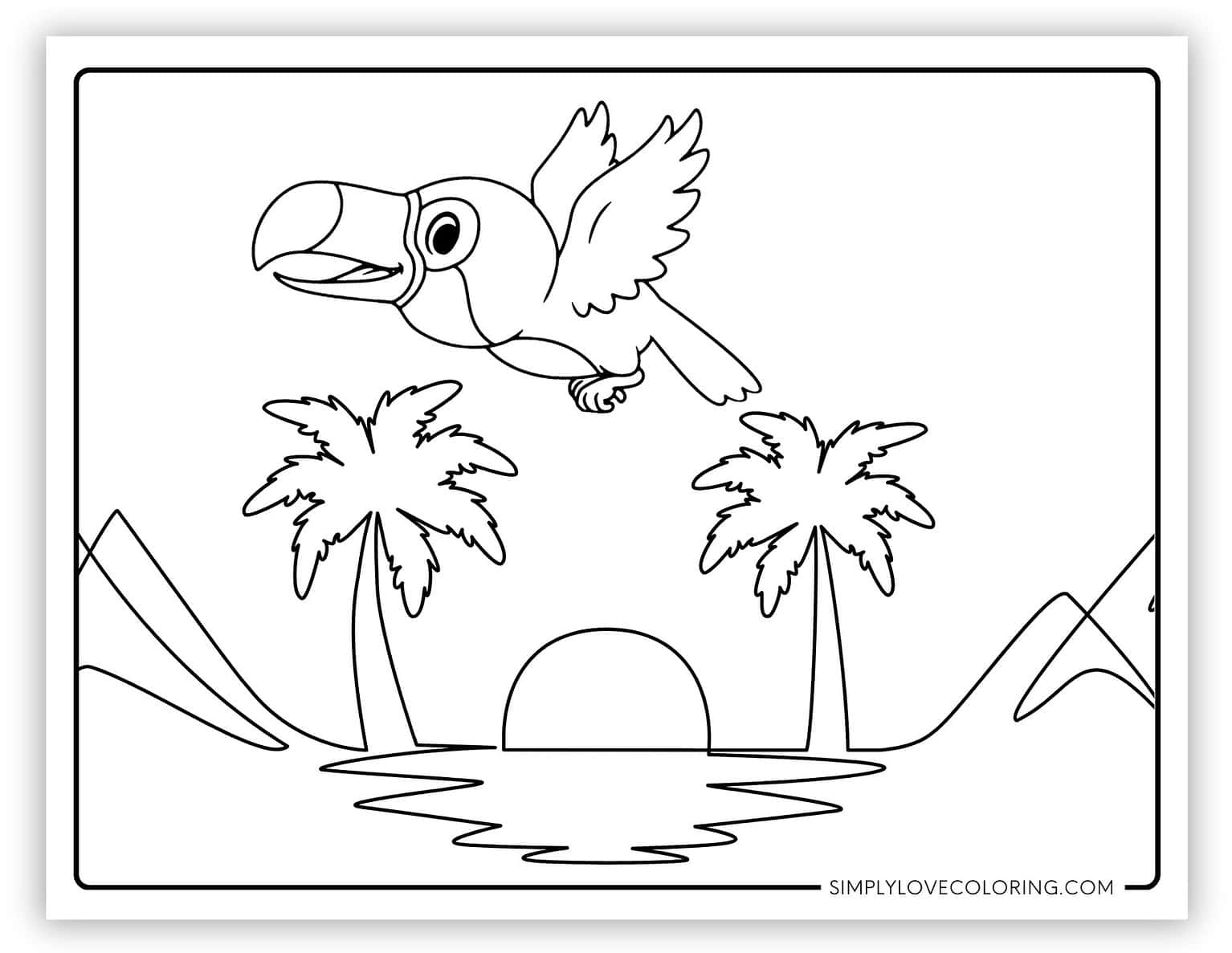 Toucan Coloring Pages (Free PDF Printables) - Simply Love Coloring