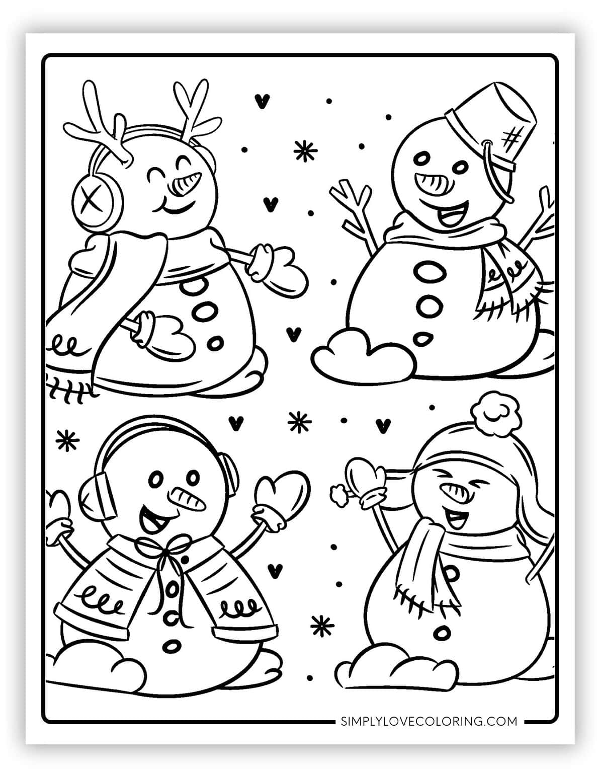 29 Winter Coloring Pages (Free PDF Printables) - Simply Love Coloring