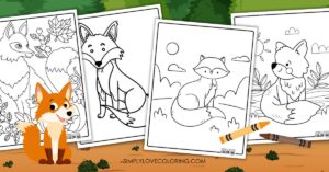 31 Cute Fox Coloring Pages (Free PDF Printables) - Simply Love Coloring